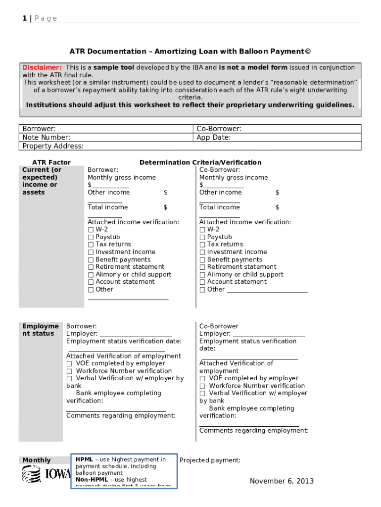 What is a balloon payment? When is one allowed? Doc Template | pdfFiller