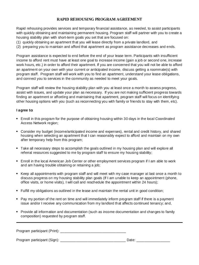 Rapid Rehousing and Prevention Assistance Policies and ... Doc Template ...