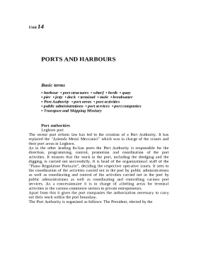 What is Harbour, Port, Terminal, Berth, Quay, Pier, Jetty? Doc Template ...