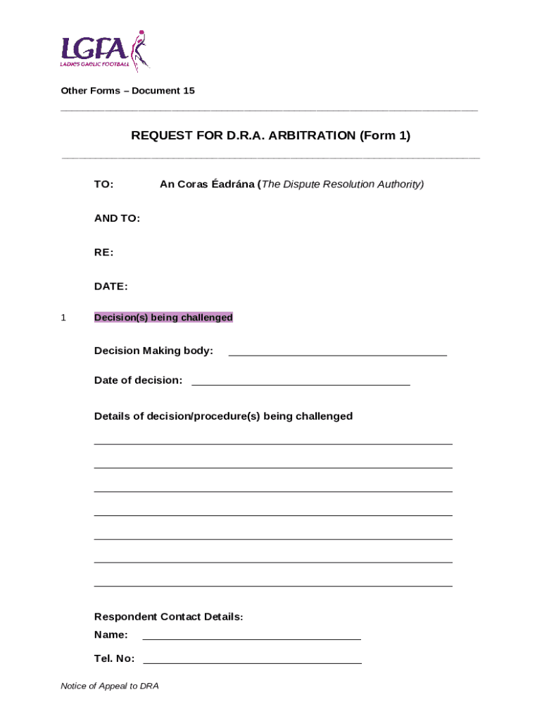 DD 2815, "Alternative Dispute Resolution (ADR) ... Doc Template | pdfFiller