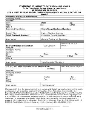 Statement-of-Intent-to-Pay-Prevailing-Wages--less- ... Doc Template ...