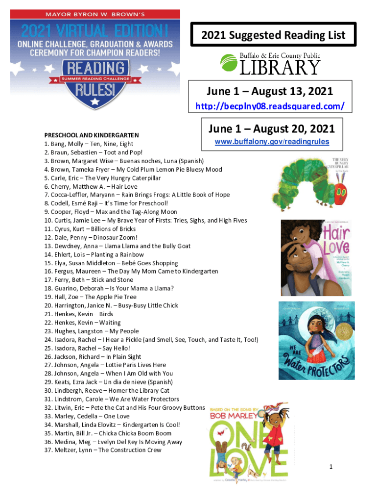 Fillable Online Reading Rules! Summer reading challenge underway for ...