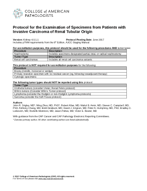 Protocol for the examination of specimens from ... - Mayo Clinic Doc ...
