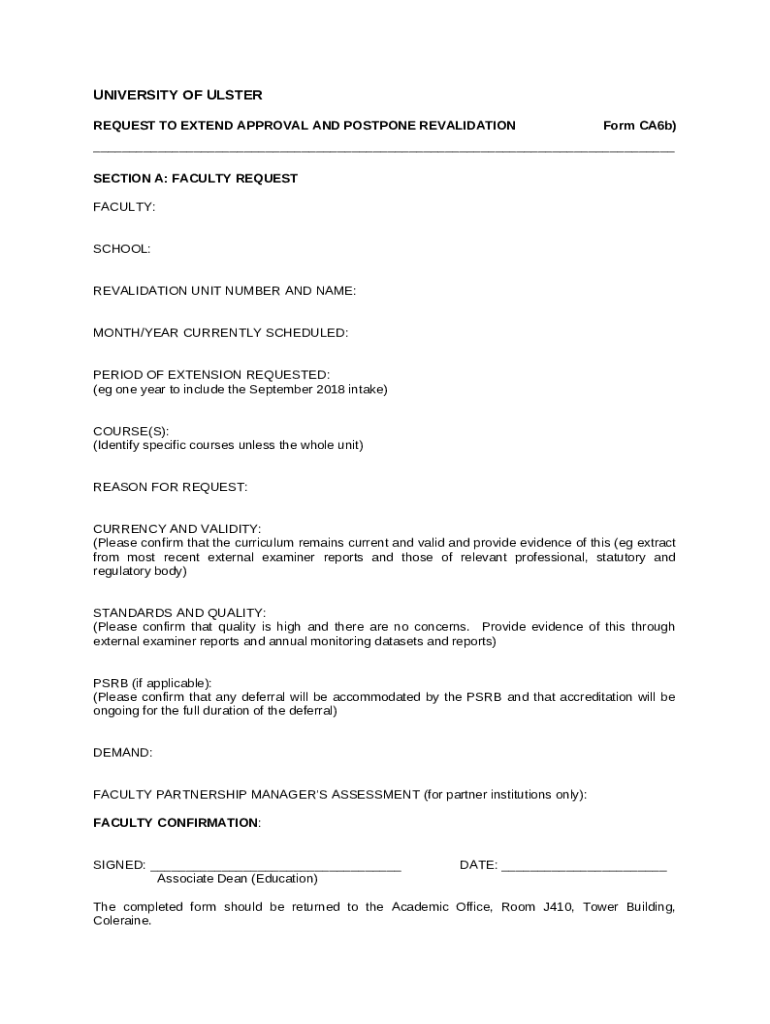 View to postpone a revalidation event Doc Template | pdfFiller