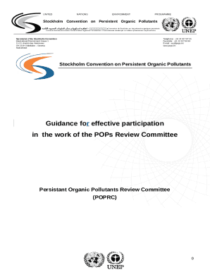 Persistent Organic Pollutants Review Committee (POPRC) - chm pops Doc Template | pdfFiller