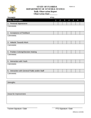 phase idaily observation report - Florida Department of ... Doc ...