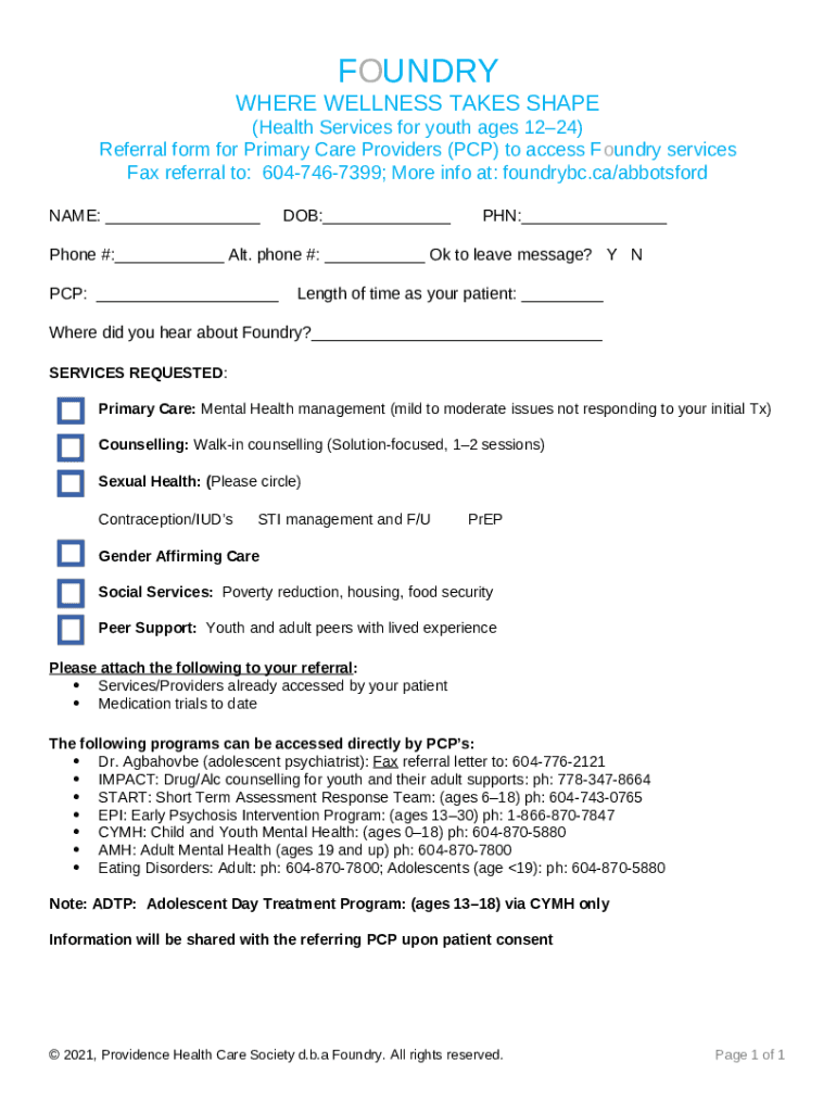 New Foundry BC app transs access to vital services for ... Doc Template ...