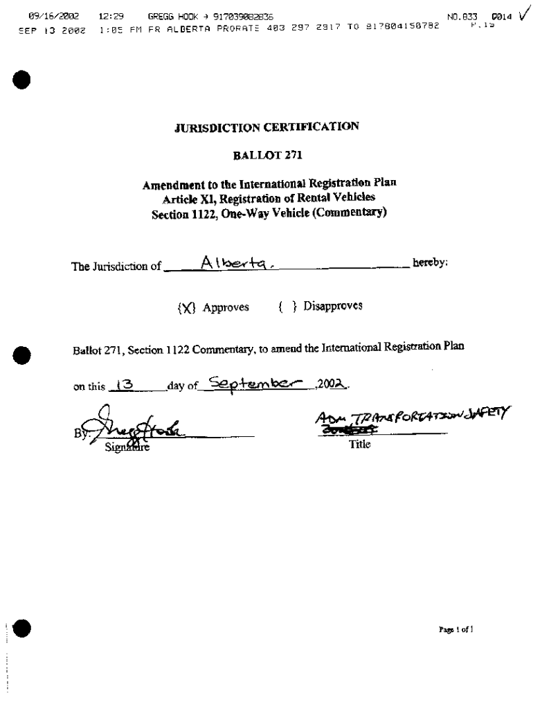 Fillable Online Motor Carrier Services: International Registration Plan (IRP) Fax Email Print ...