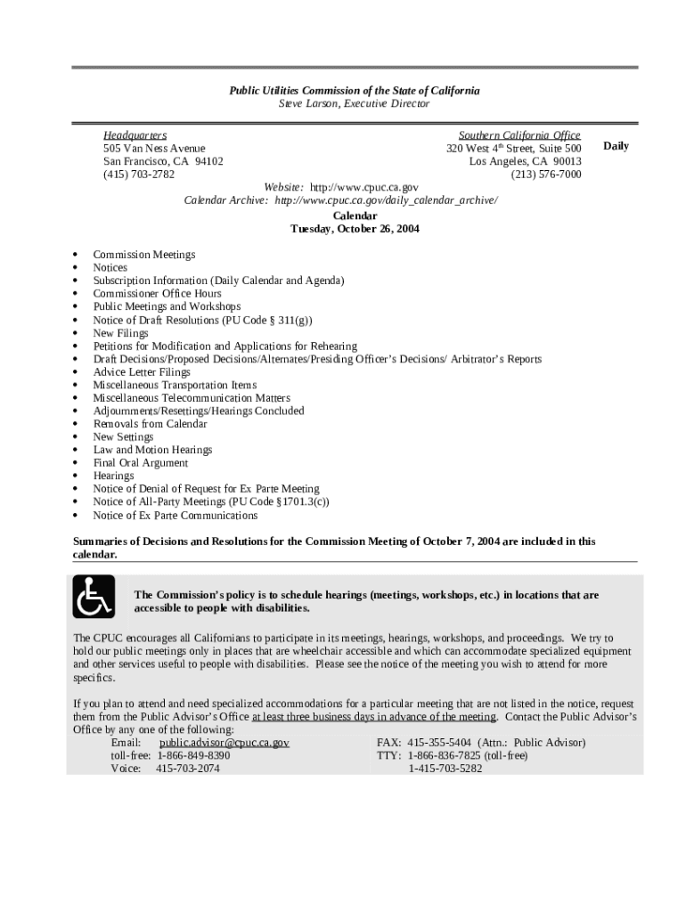 Public Utilities Commission of the State of California Steve ... - docs ...
