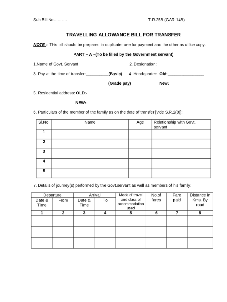 25B (GAR-14B) - Fill and Sign Printable Template Online Doc Template ...