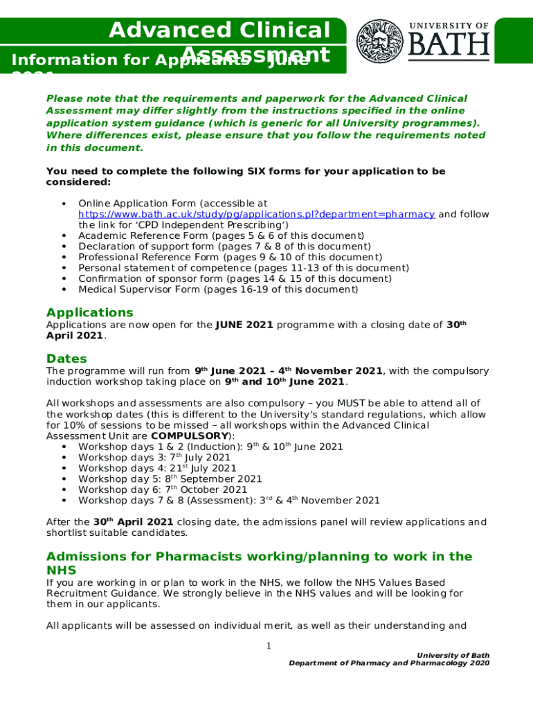 Advanced Clinical Assessment guidance notes and s Doc Template | pdfFiller