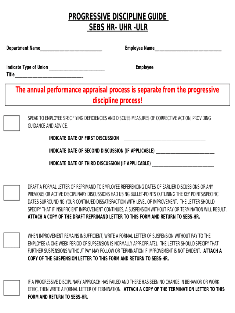 Progressive Discipline: Steps for Creating Workplace Policy - ohr ...