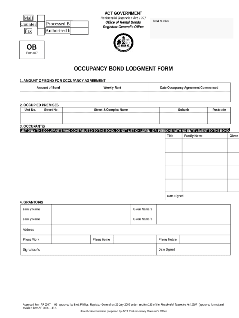Condominium (Tentative Occupancy Date) Doc Template | pdfFiller