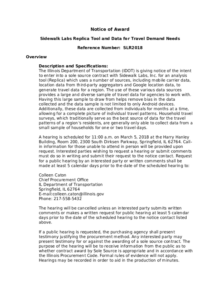 Sole Source Justification - Bulletin Reference Number Doc Template ...