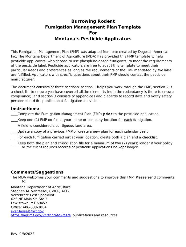 annex t-3 template: fumigation management plan (fmp) for ... - agr mt ...