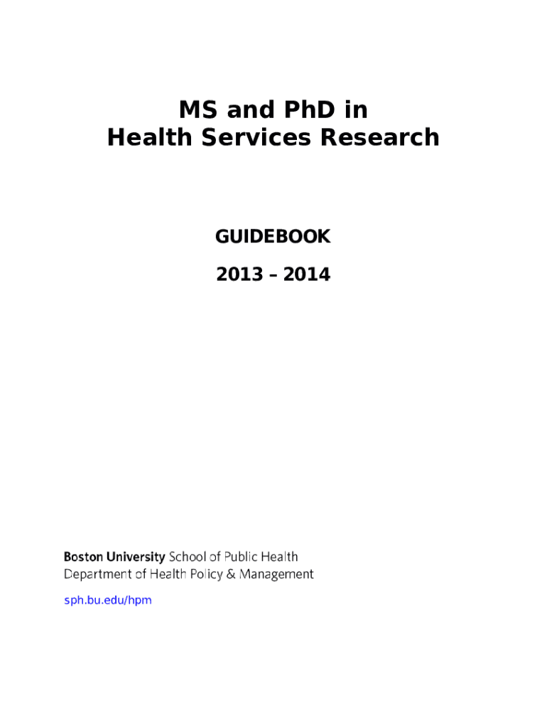 Application Requirements - PhD, Health Services Research Doc Template ...