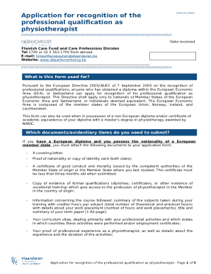 Recognition to practise a university healthcare profession ... Doc Template | pdfFiller