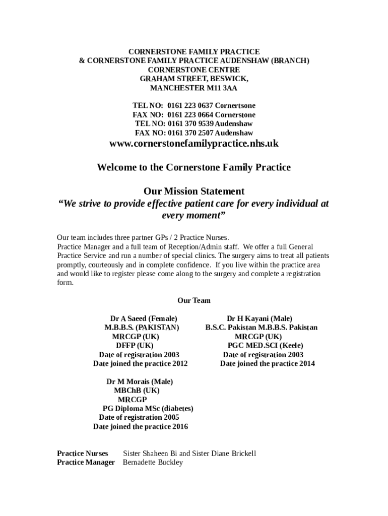 Cornerstone Family Medicine: Primary Family Care in Arizona Doc ...