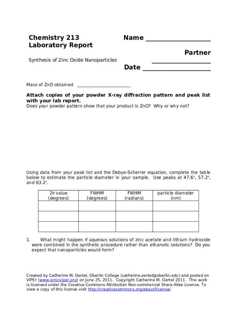 Synthesis and characterization of zinc oxide nanoparticles ... Doc ...
