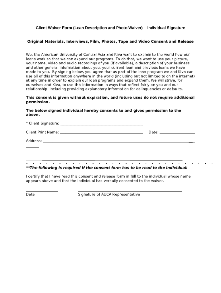 Standard Release AgreementDocument Doc Template | pdfFiller