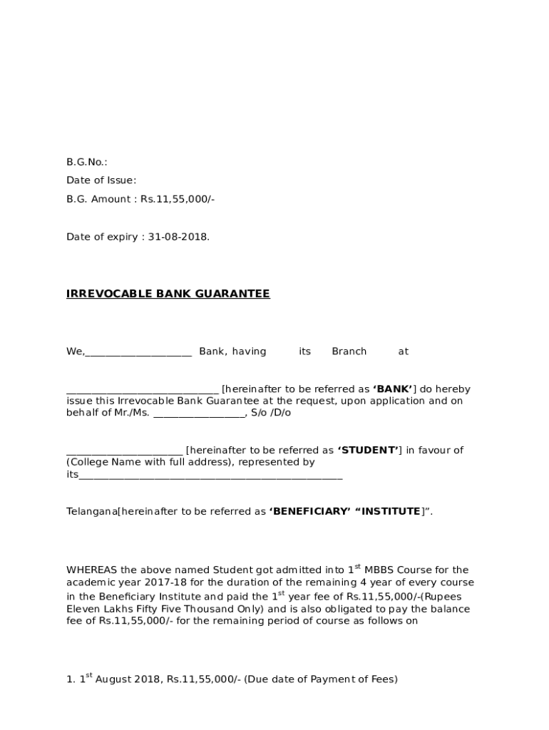 Mizuho Bank, Ltd Application for Bank Guarantee (BG) Doc Template ...