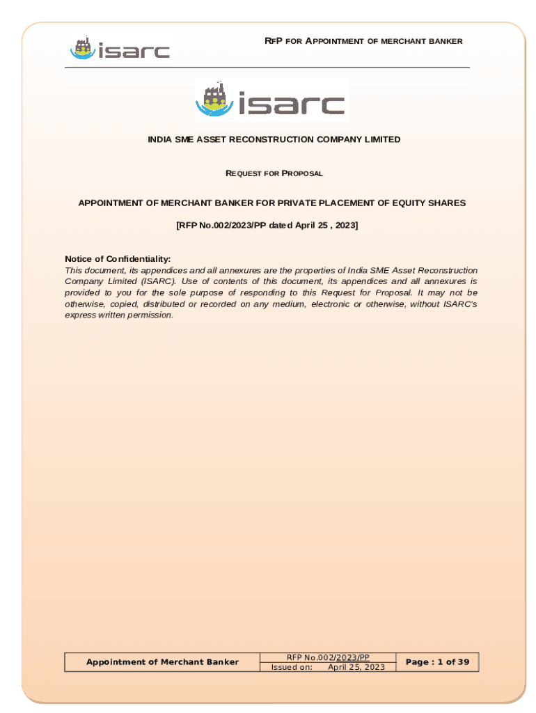 RFPAppointment-of-Merchant-Banker-for-PP.docx - ISARC Doc Template | pdfFiller