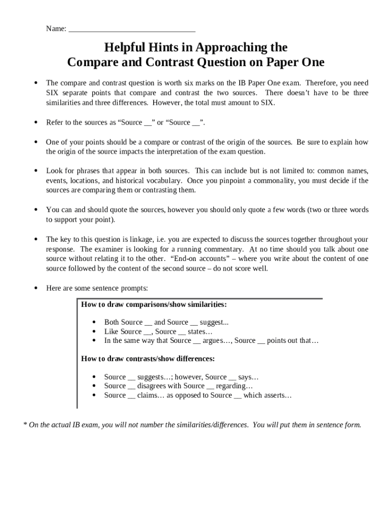 Paper 1 SkillsMiss Chelsie's IB History Blog - WordPress.com Doc ...