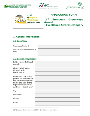 European Green Capital Award - Applying for the Awards Doc Template | pdfFiller