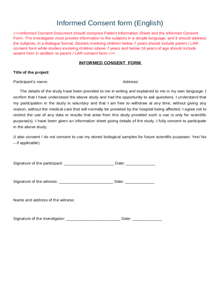 Ined Consent (English) - gmch gov Doc Template | pdfFiller