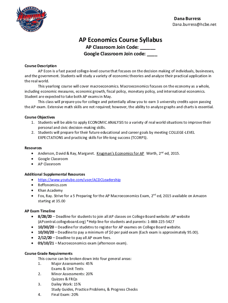 Fillable Online American Government Course Outline Fax Email Print ...