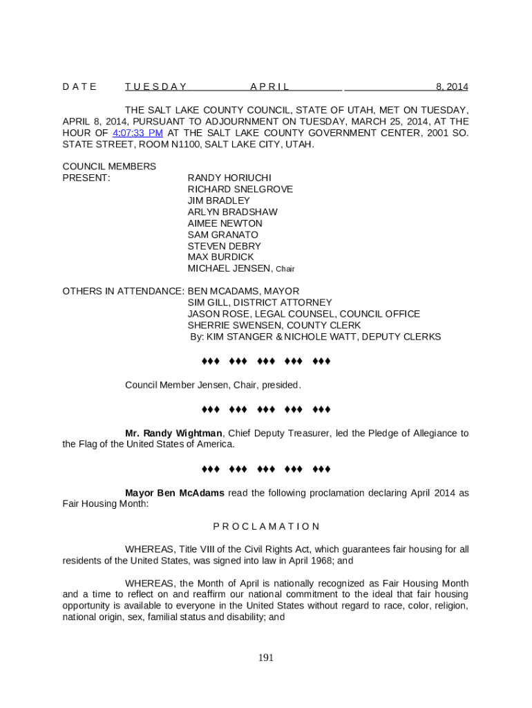 WHEREAS, the City and Salt Lake County ... Doc Template | pdfFiller