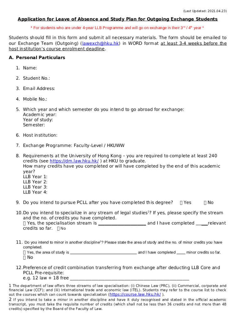 Outgoing Exchange FAQ - International Student Services ... Doc Template | pdfFiller
