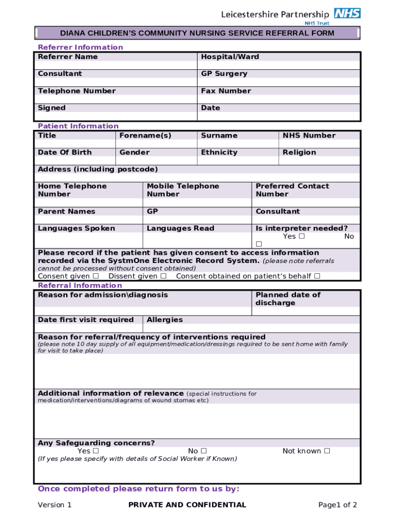 Medlock Vale Medical Practice Doc Template | pdfFiller