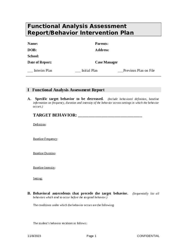 Functional Assessment of Problem Behavior: Dispelling ... Doc Template ...