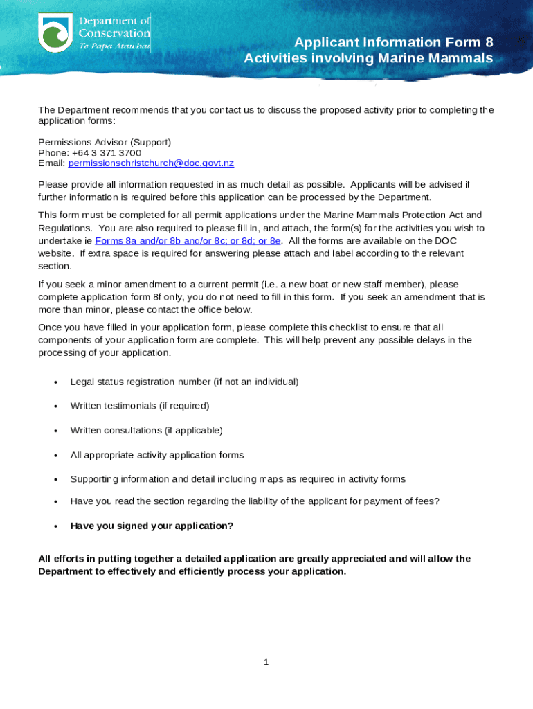 BC Parks - Community PEF Application Doc Template | pdfFiller