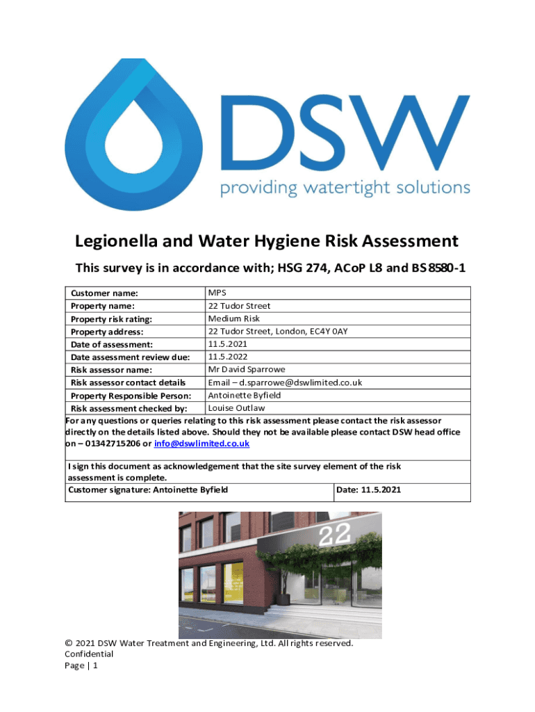 Fillable Online Legionnaires' disease. The control of legionella ...