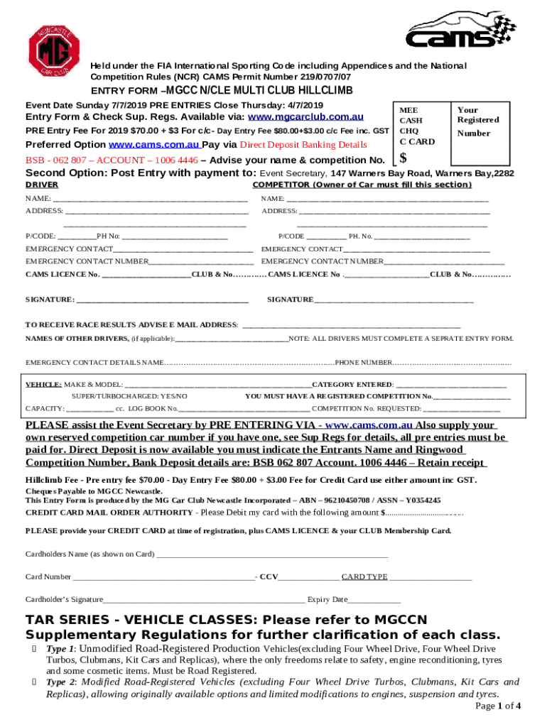 Held under the FIA International Sporting Code including Appendices and ...