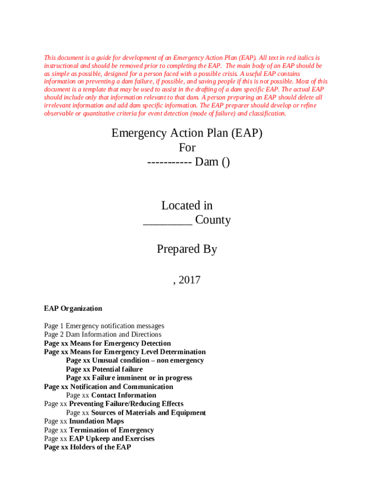Appendix B-2: Combined Fire Safety/Emergency Action Plan Doc Template ...