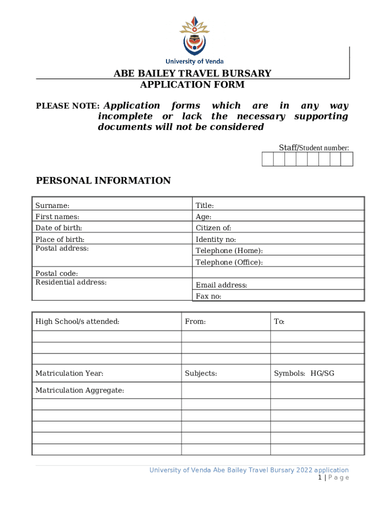 Bursaries and Scholarships Guide for Postgraduate Students Doc Template ...