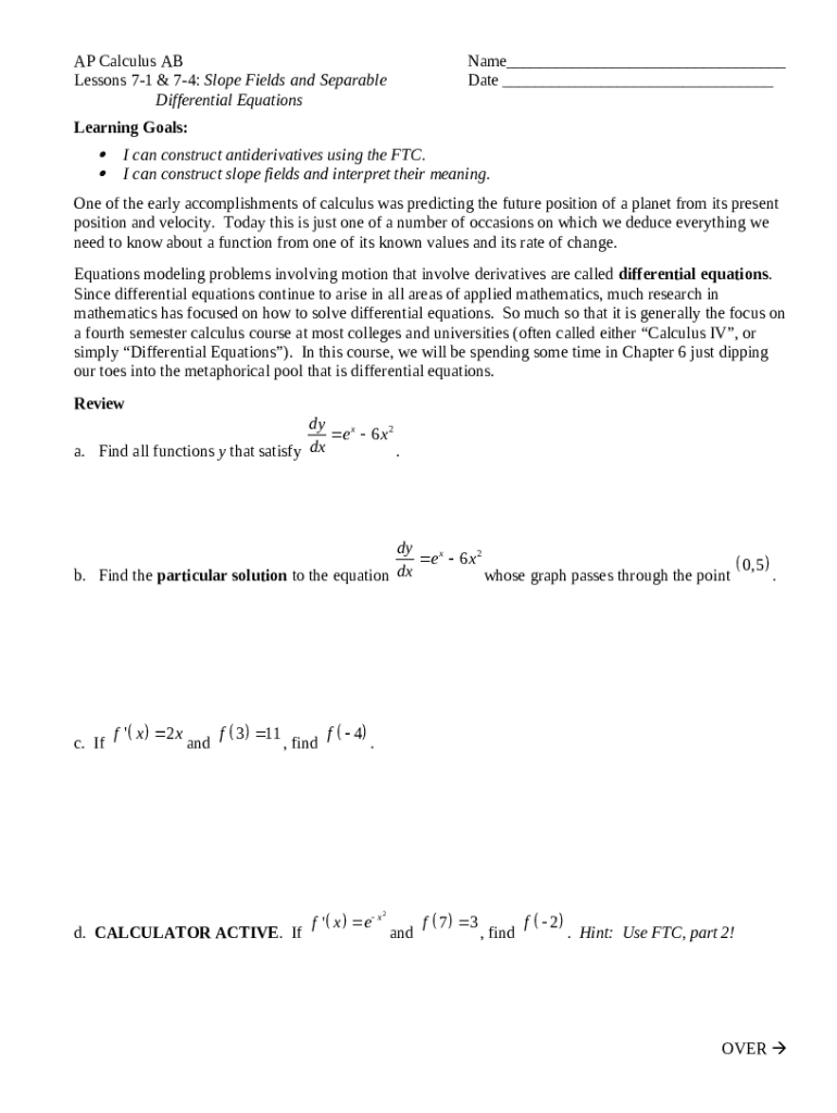 AB Test 7.1-7.3A 20-21 Remote.pdf - AP Calculus AB Name Doc Template ...