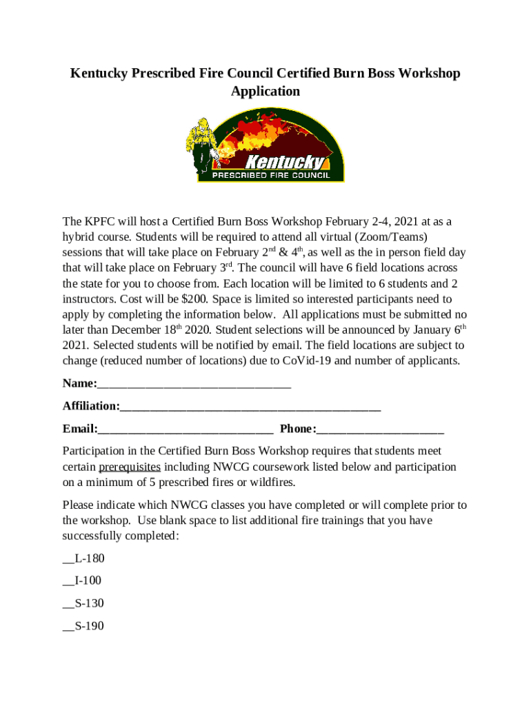 Learn & Burn WorkshopsSoutheast Prescribed Fire Update Doc Template ...