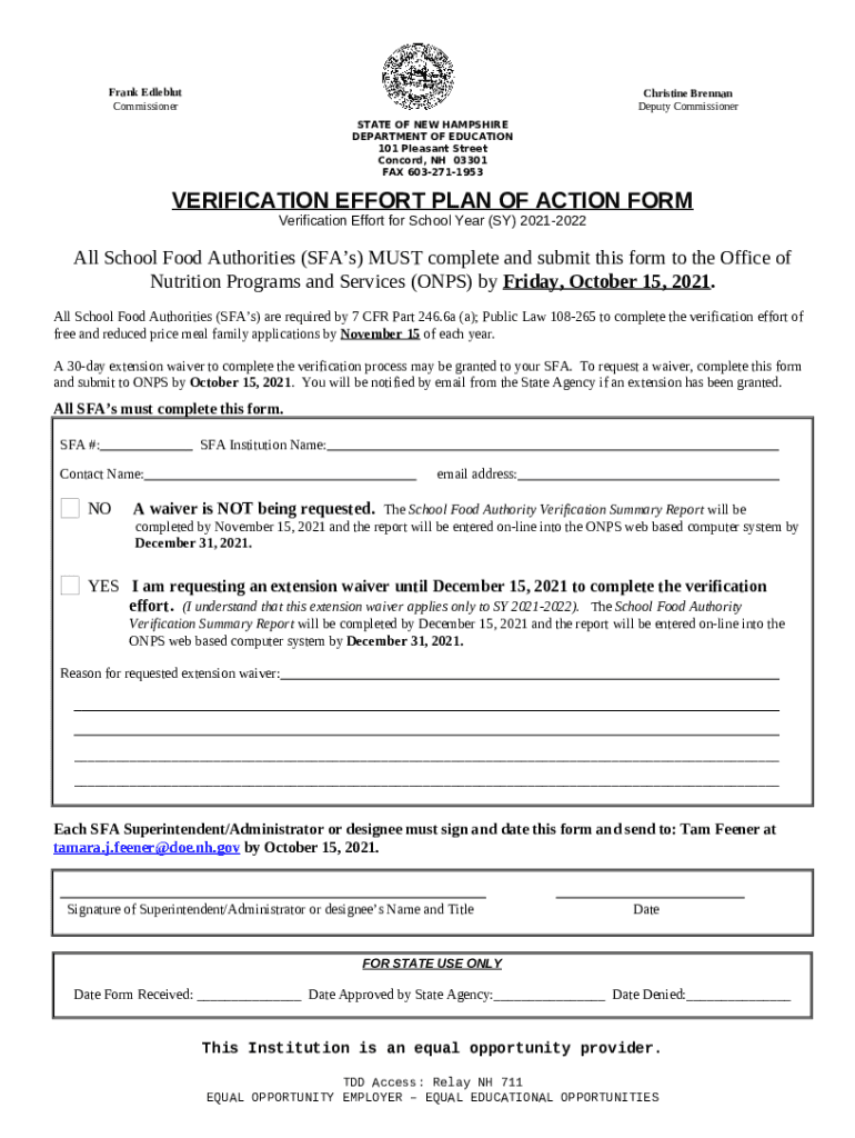 FNS-742: School Food Authority Verification Collection ... Doc Template ...
