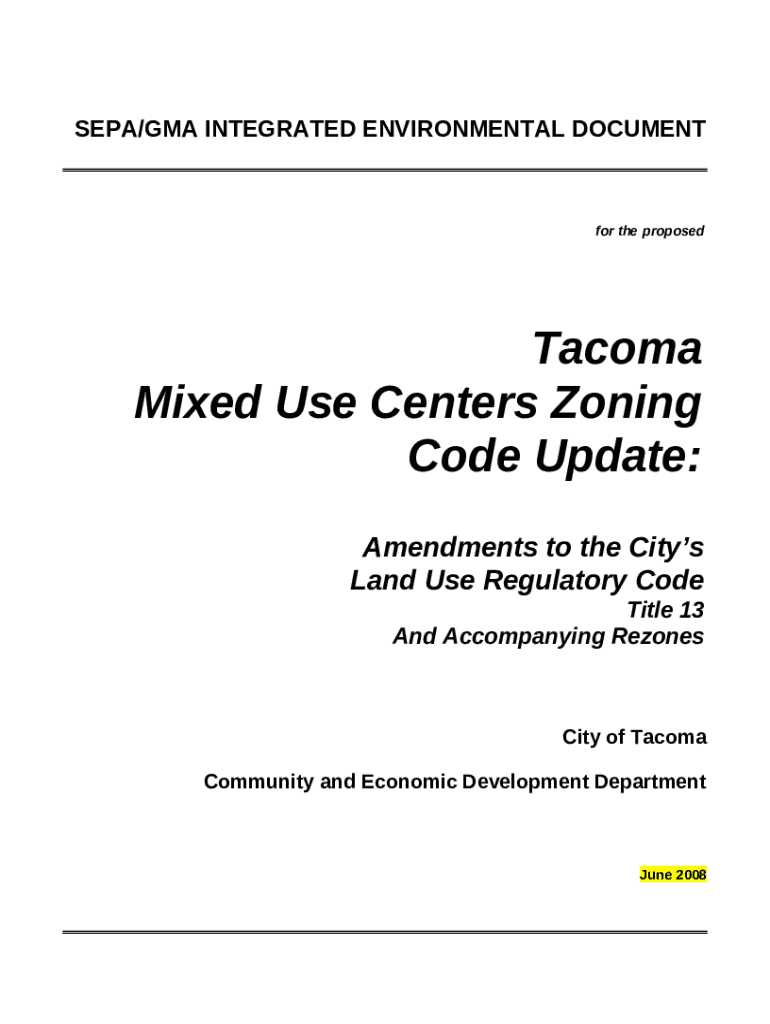 SEPA- State Environmental Policy Act - cms cityoftacoma Doc Template ...