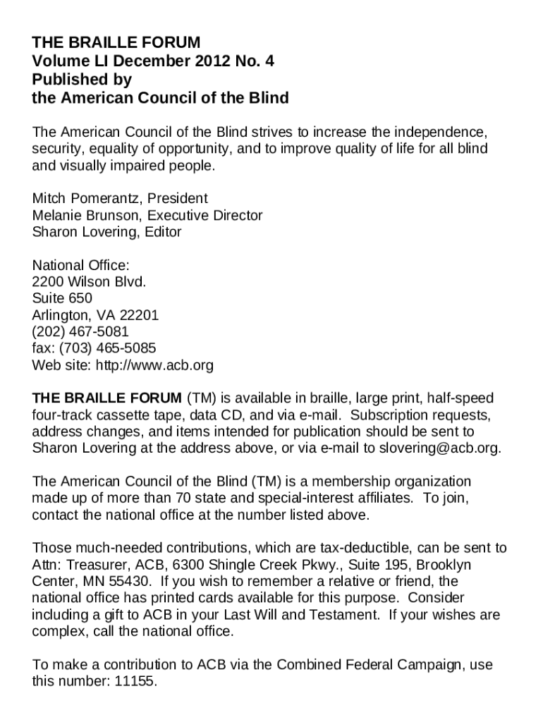 Associations Aiding the Blind and Visually Impaired Doc Template ...