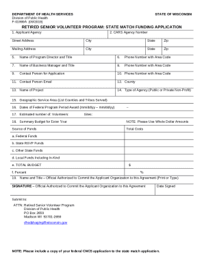 Retired Senior Volunteer Program: State Match Funding ... Doc Template ...