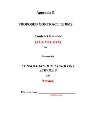 APPENDIX B GENERAL SPECIFICATIONS Doc Template | pdfFiller