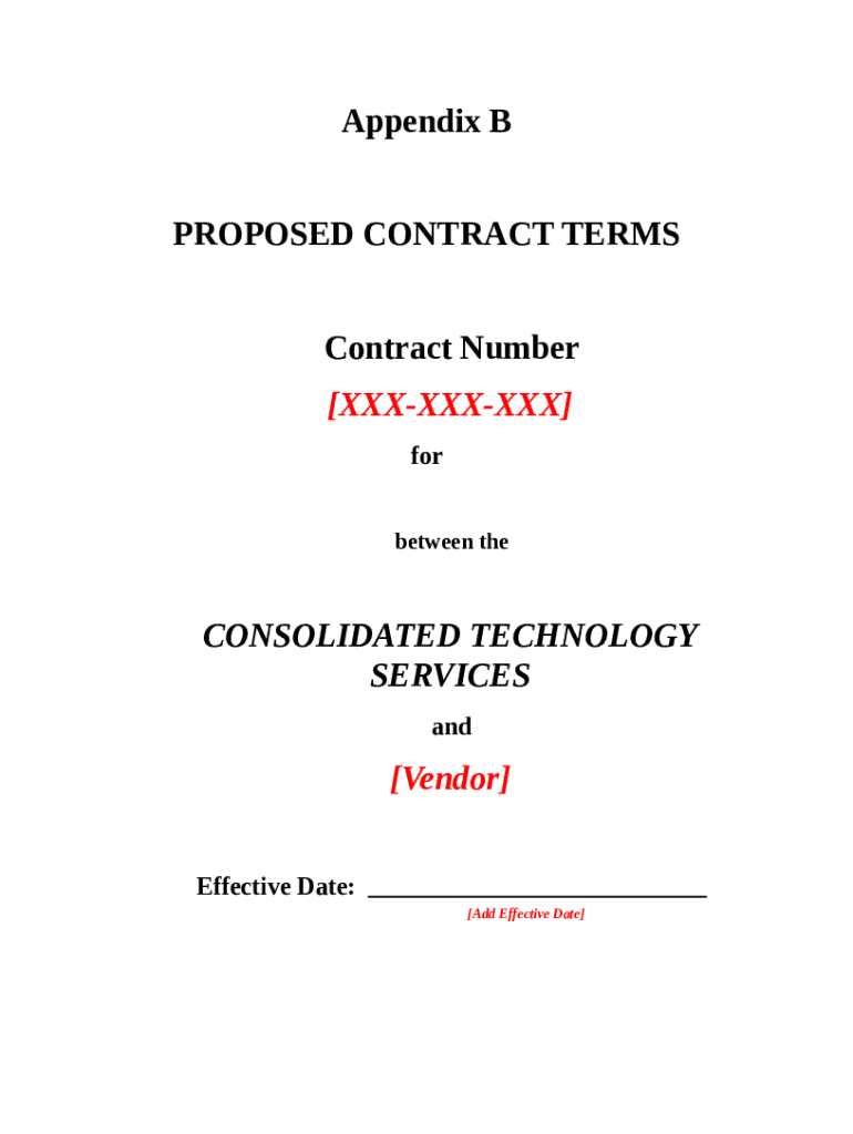 APPENDIX B GENERAL SPECIFICATIONS Doc Template | pdfFiller