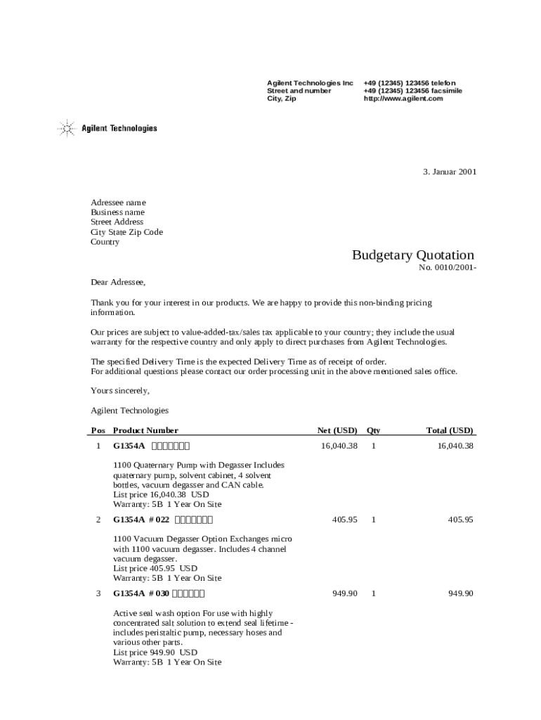 Price-Surfer Quotation Template Doc Template | pdfFiller