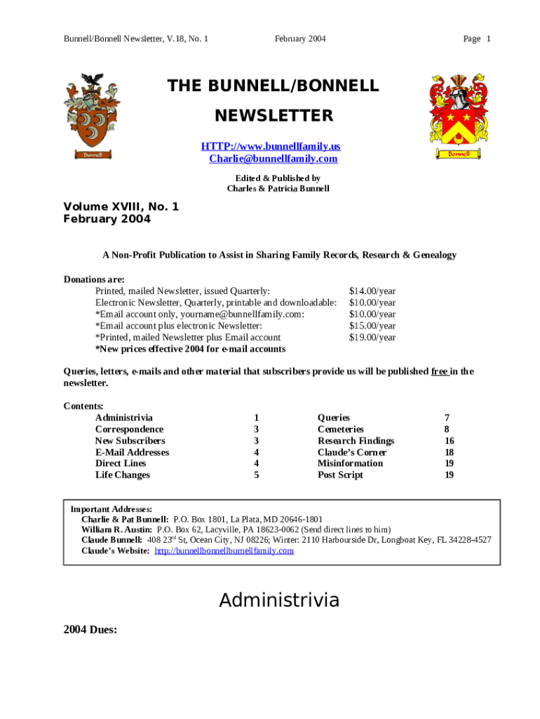 The Bunnell/Bonnell Family in America by Austin, William R. Doc ...