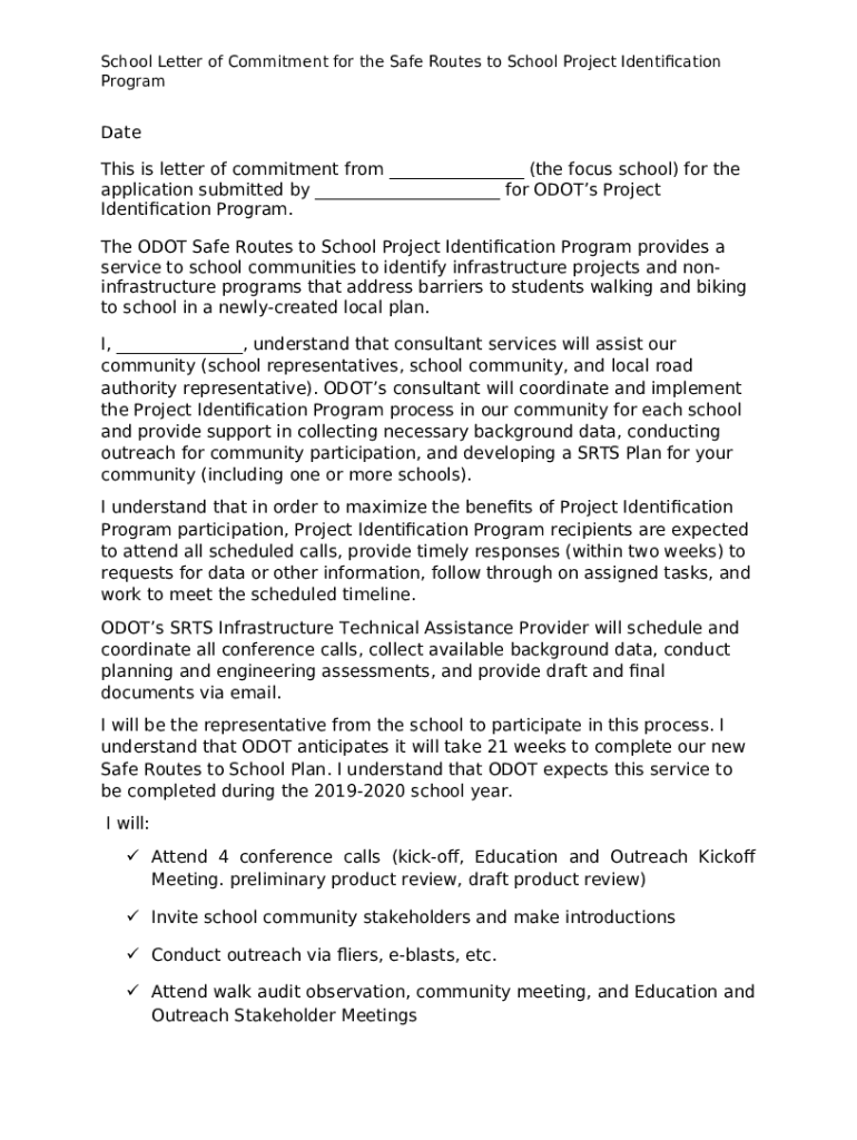 School-letter-of-commitment Doc Template | pdfFiller